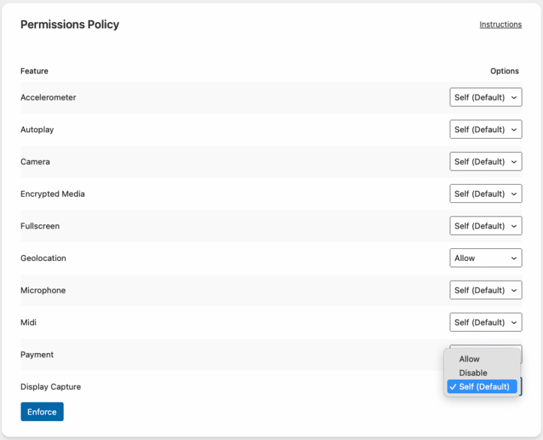 How to use the Permission Policy header - Really Simple Security