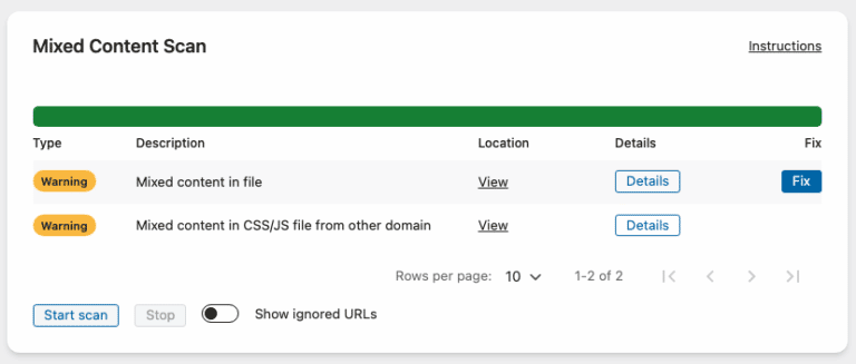 Using the Mixed Content Scan - Really Simple Security