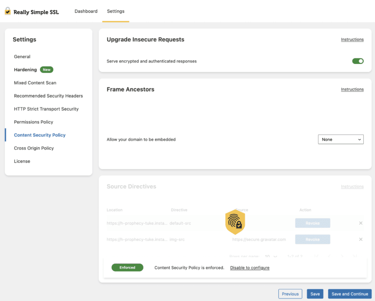 Configuring the Content Security Policy - Really Simple Security