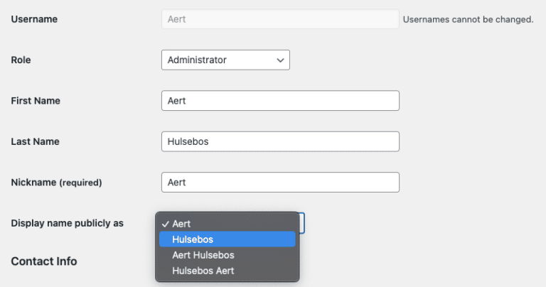 Login and Display names should be different for WordPress - Really ...